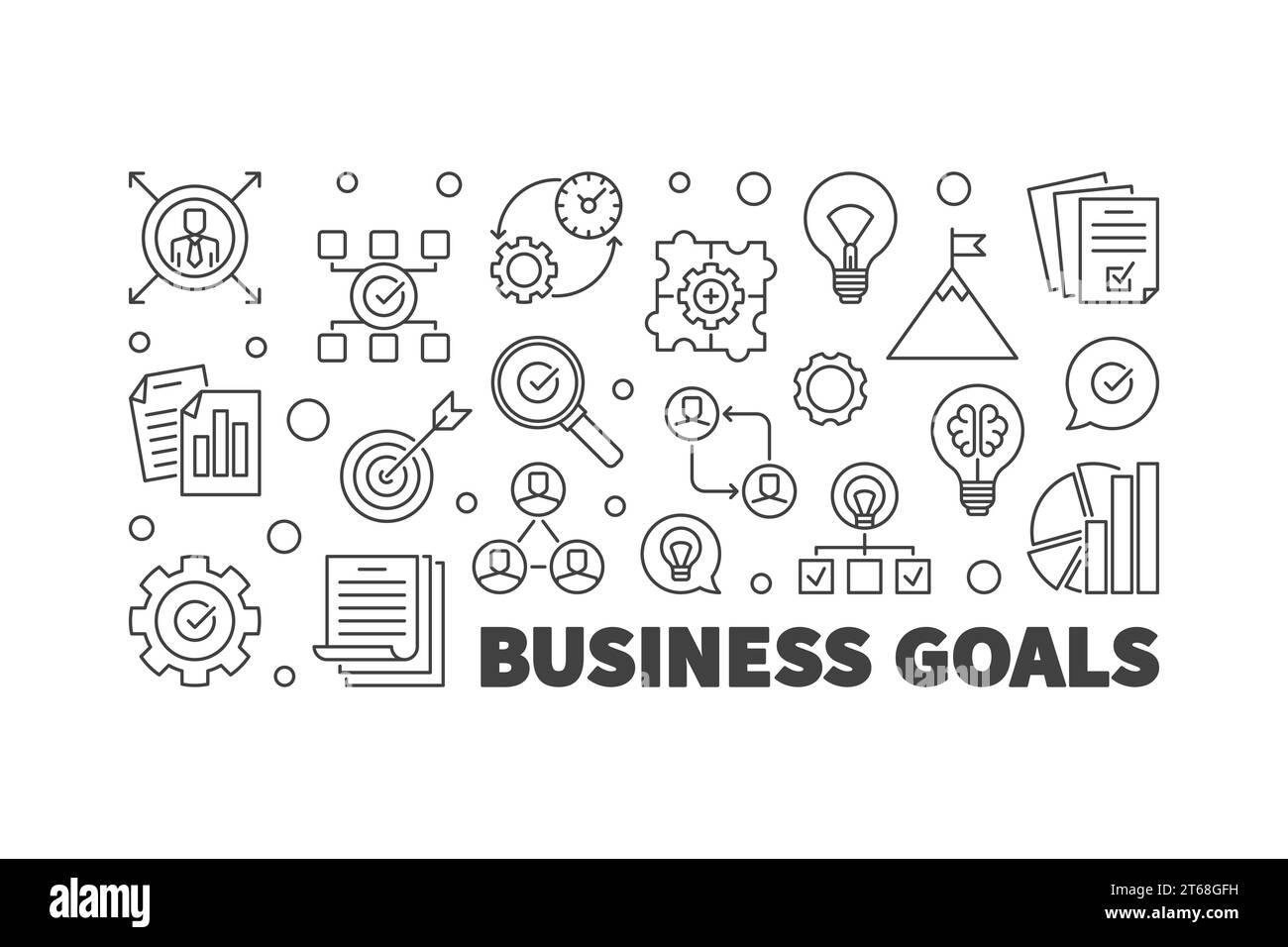 Business education ideas linear Cut Out Stock Images & Pictures - Alamy