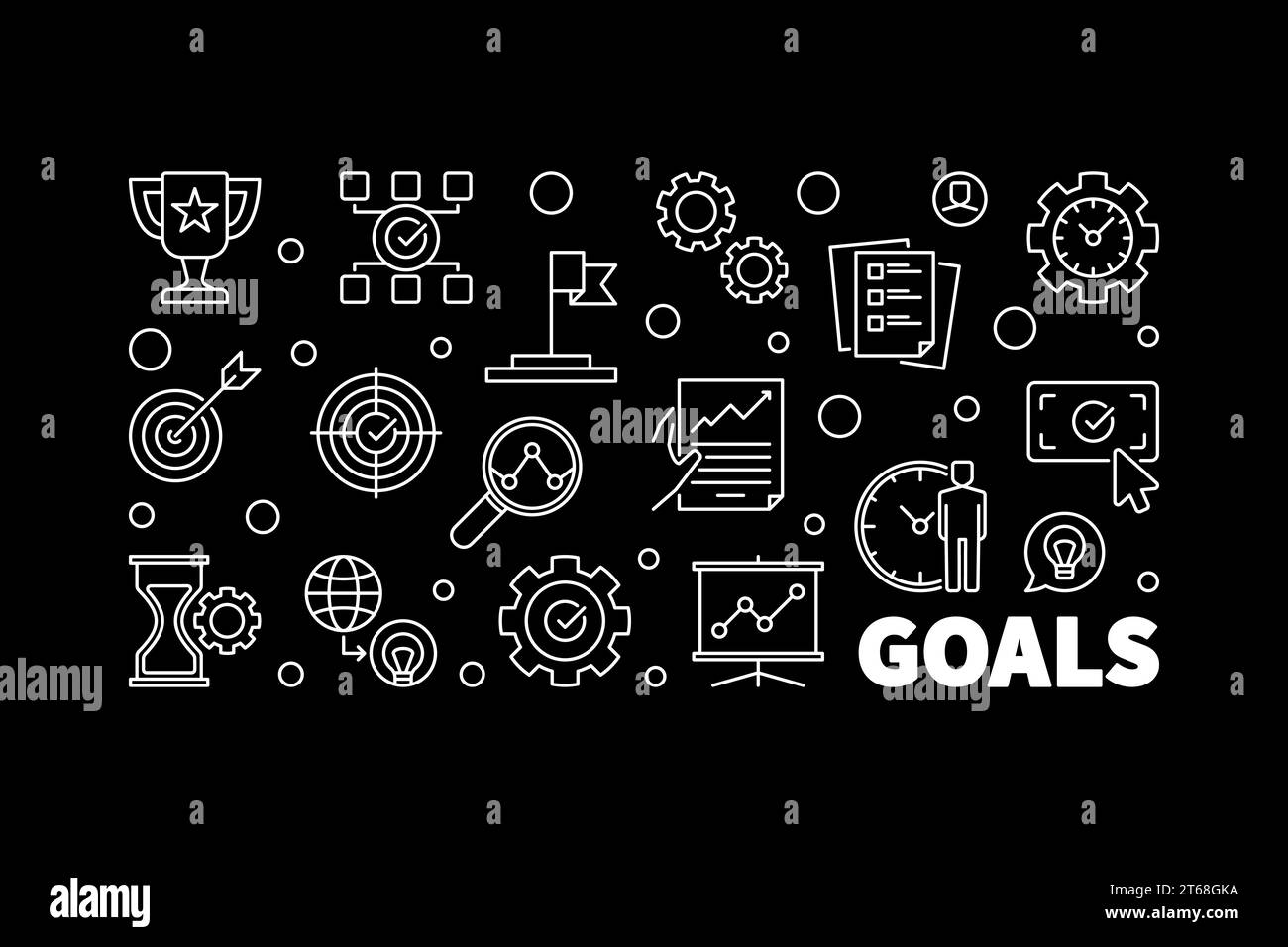 Goals template Black and White Stock Photos & Images - Alamy