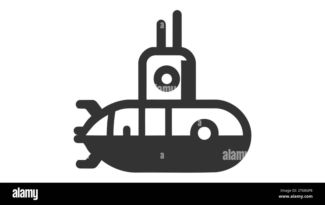 military submarine watercraft sub vector icon for website Stock Vector ...