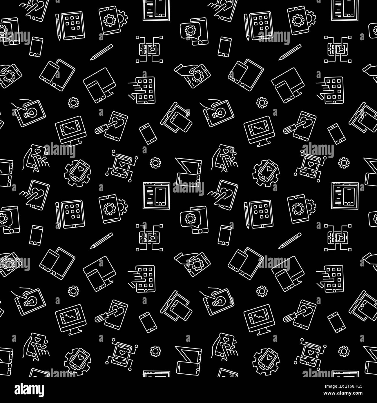 App dev background Stock Vector Images - Alamy