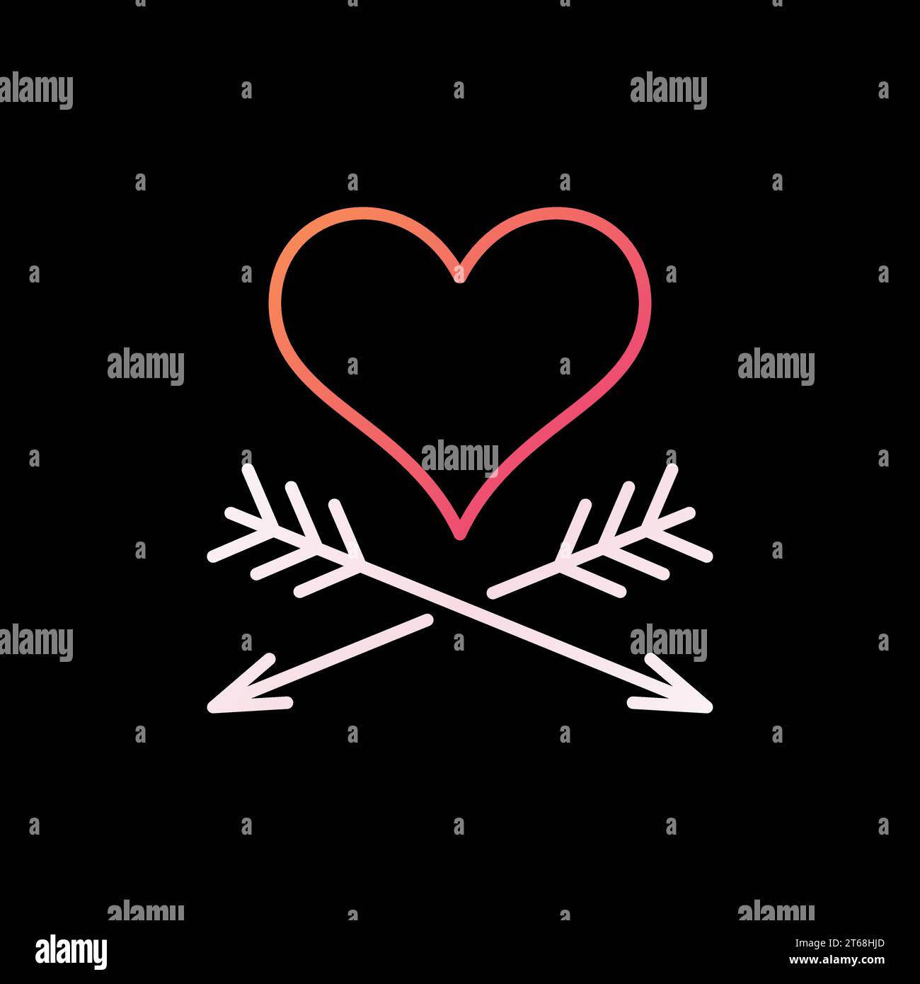 Two cupid arrows in hi-res stock photography and images - Alamy