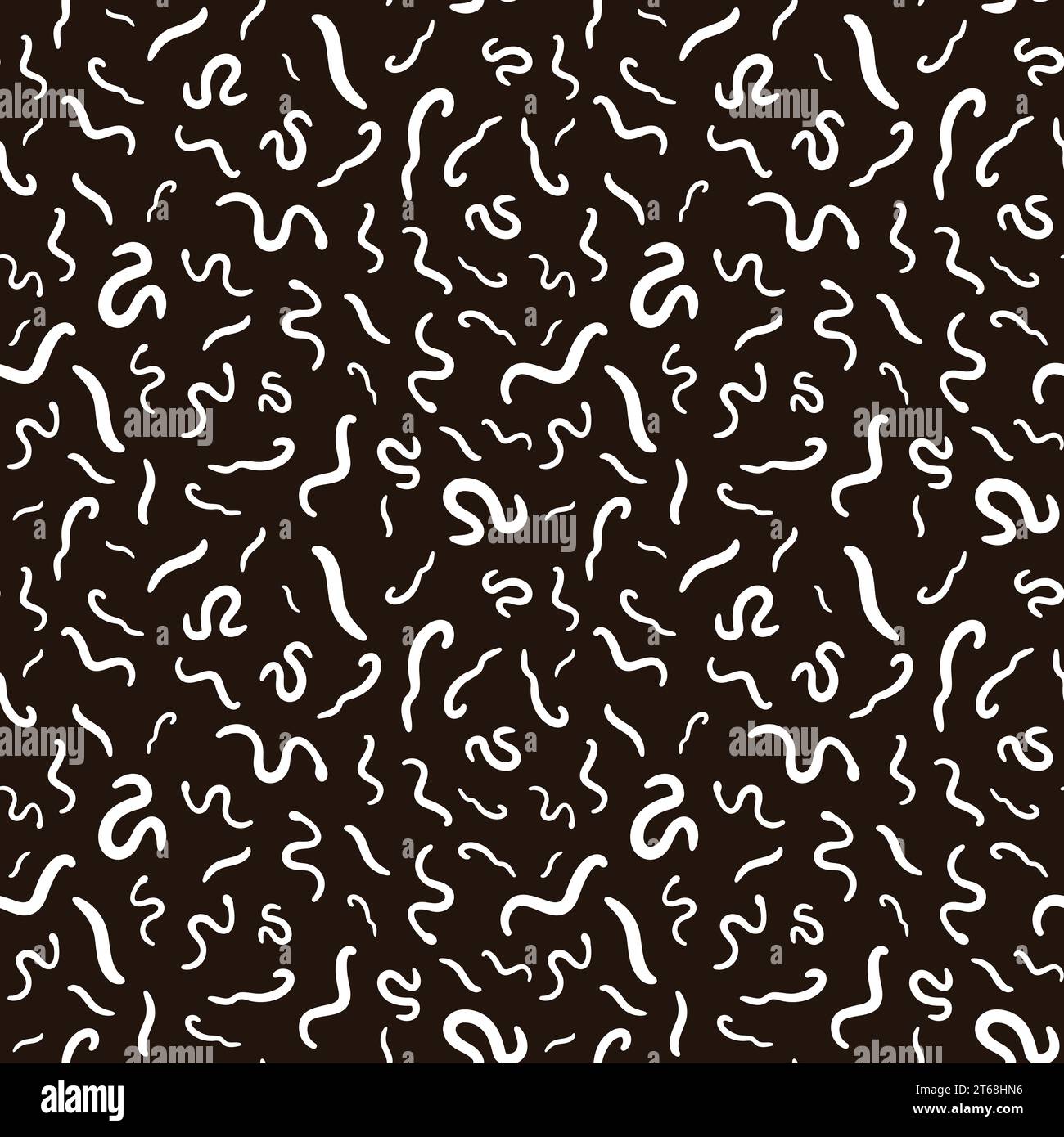 Intestinal Roundworms vector Helminths concept Seamless pattern or ...