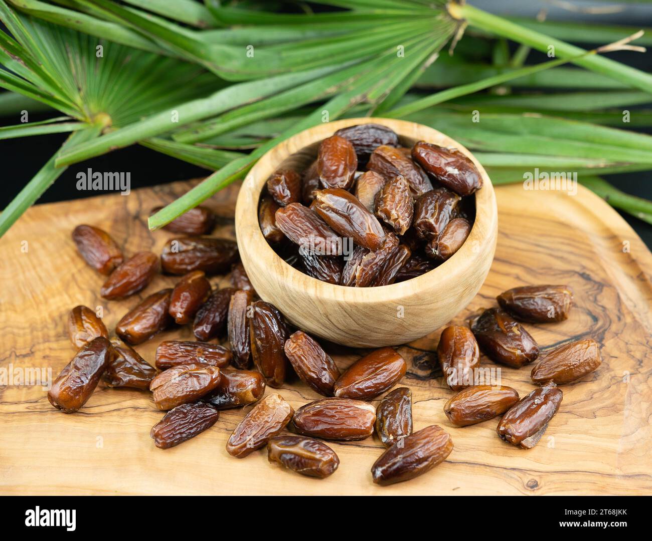 Fruits of the date palm Phoenix dactylifera and bacon Stock Photo - Alamy