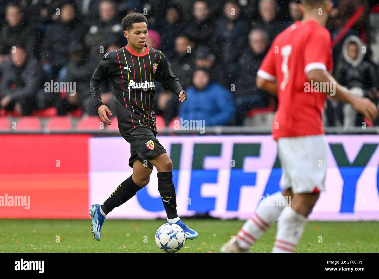 Ayanda Sishuba (10) of RC Lens pictured during the Uefa Youth League ...