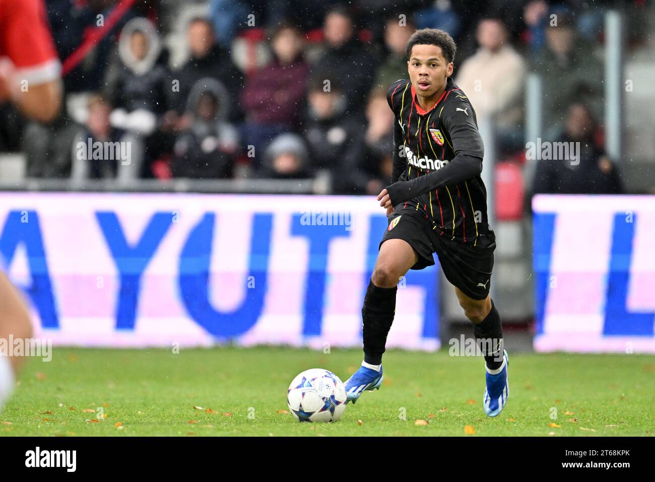 Ayanda Sishuba (10) of RC Lens pictured during the Uefa Youth League ...