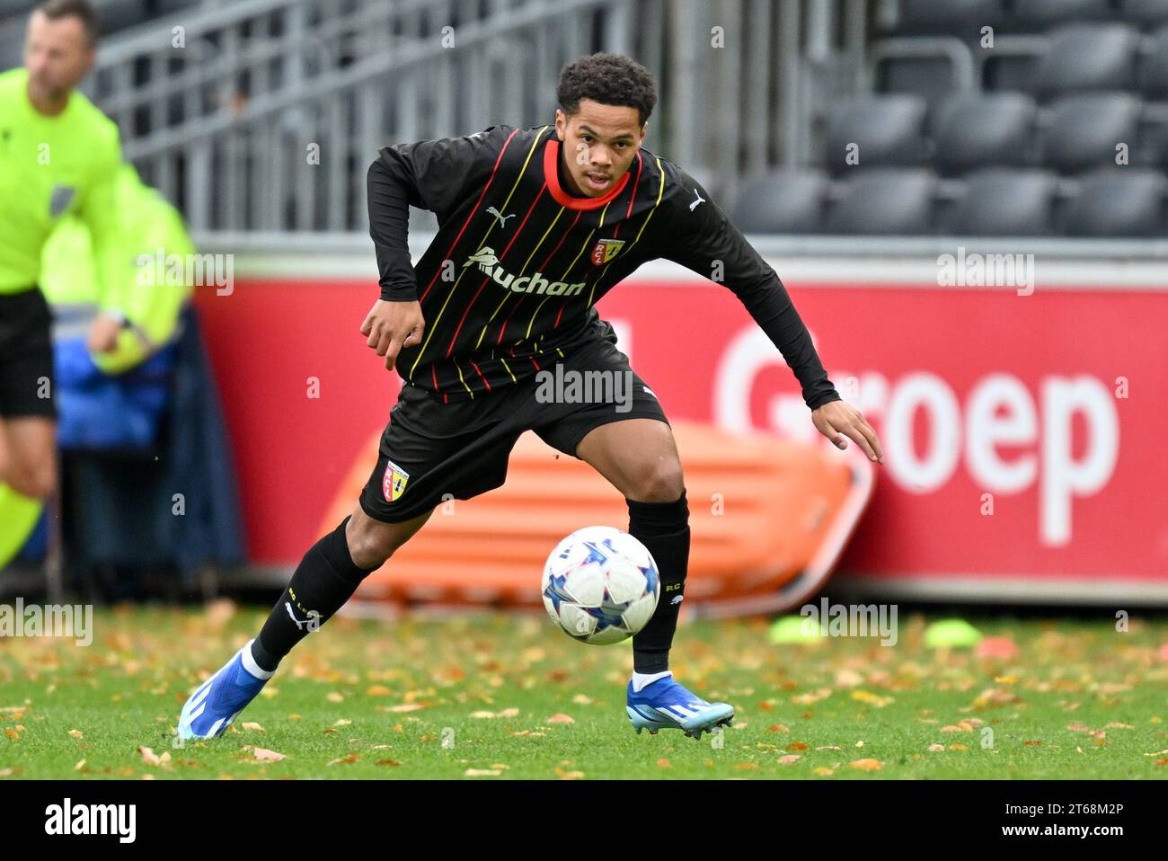 Ayanda Sishuba (10) of RC Lens pictured during the Uefa Youth League ...