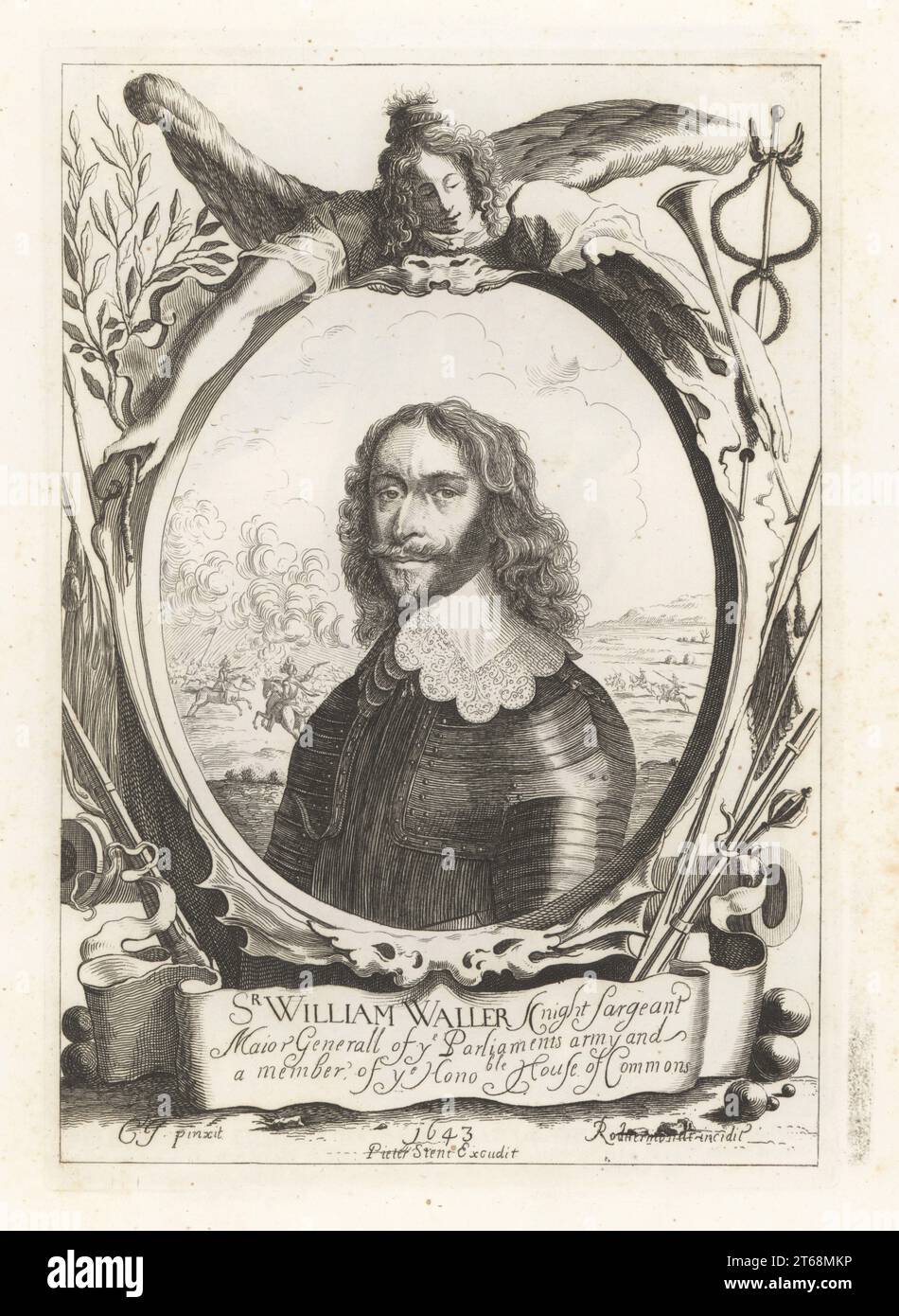 Sir William Waller, English soldier, c. 1597-1668. Commander of ...