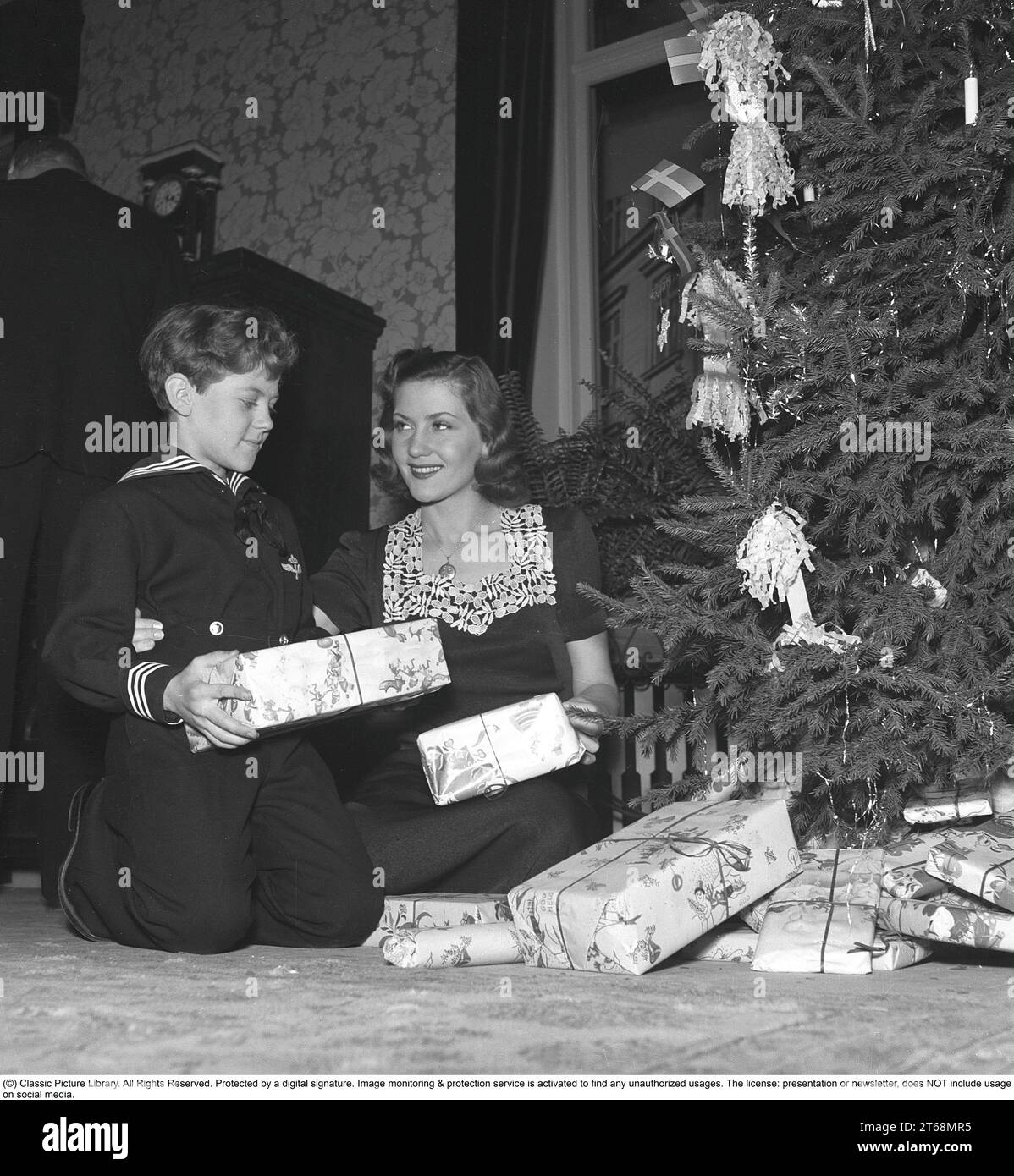 Actress Barbro Kollberg (1917-2014) Here during filming of the film A ...