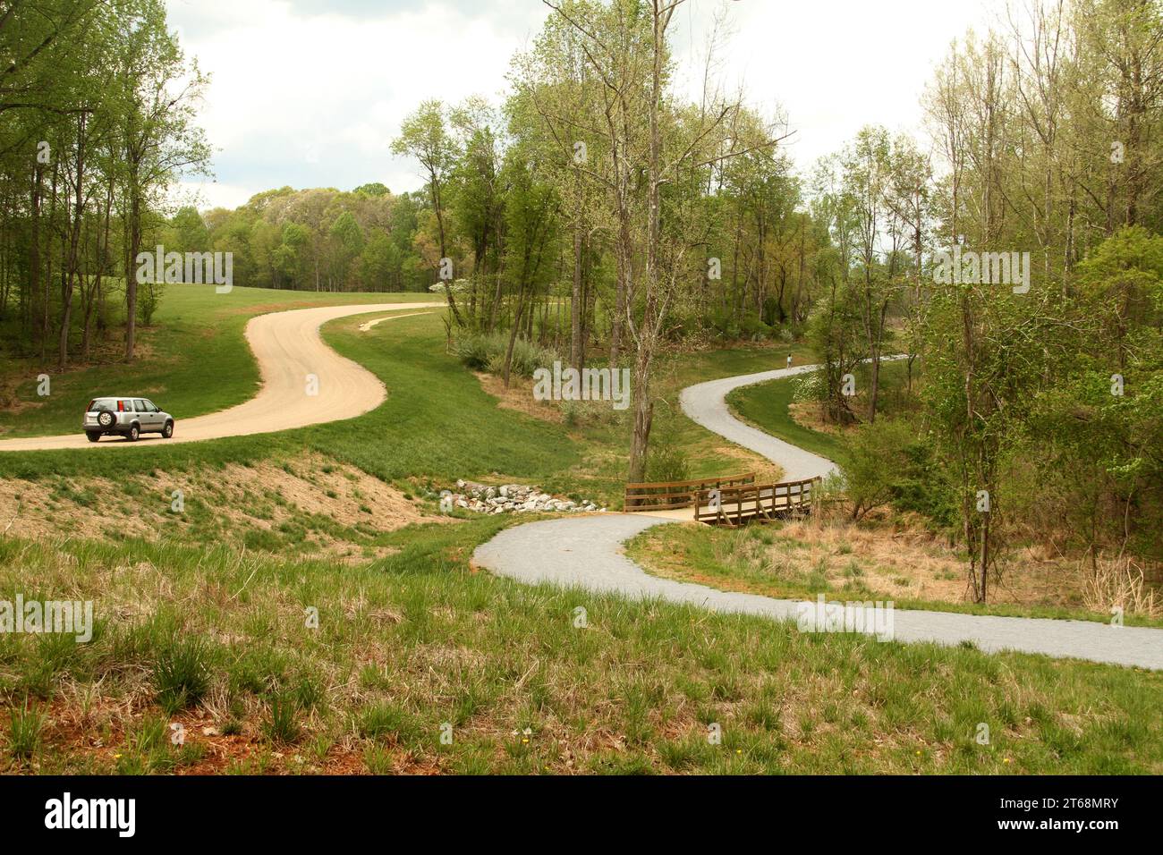 Trails and roads at Thomas Jefferson's Poplar Forest in Forest ...