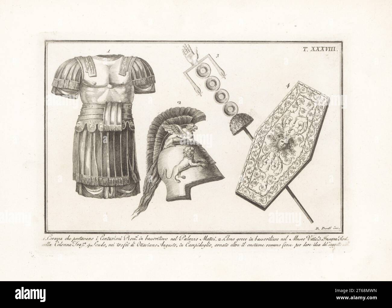 Roman Centurion armour from a bas-relief in the Palazzo Mattei 1, Greek ...