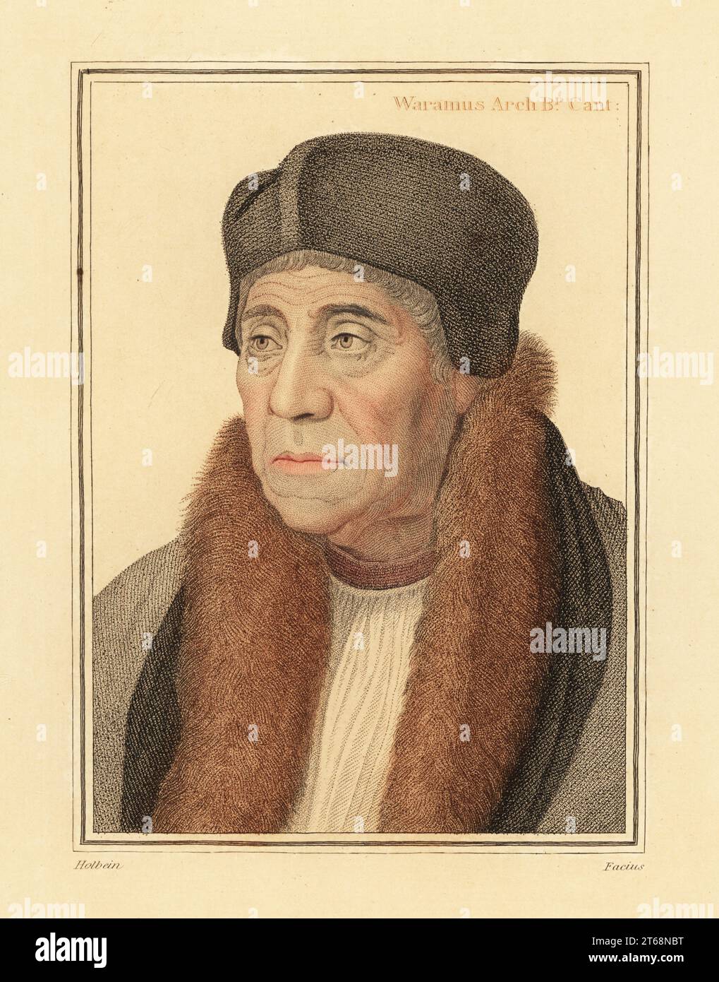 William Warham, Archbishop of Canterbury, 1450-1532. Waramus, Arch Bp ...