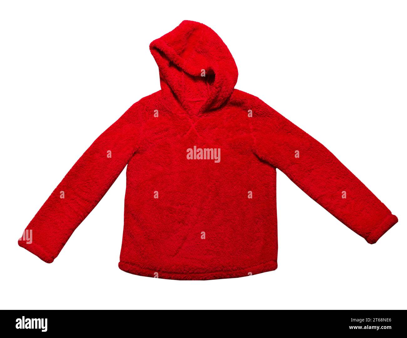 Hoodie sweater isolated on white background, red hoodie mock up, red ...