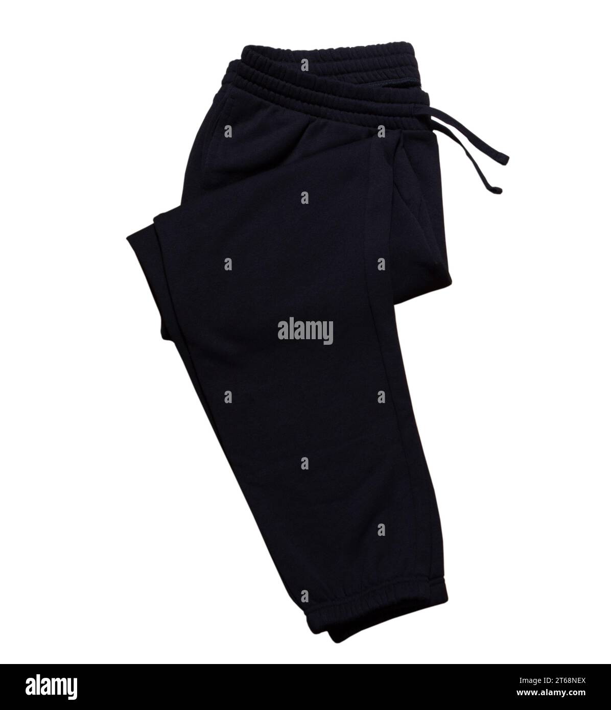 Folded sweatpants isolated on white background mock up Stock Photo - Alamy