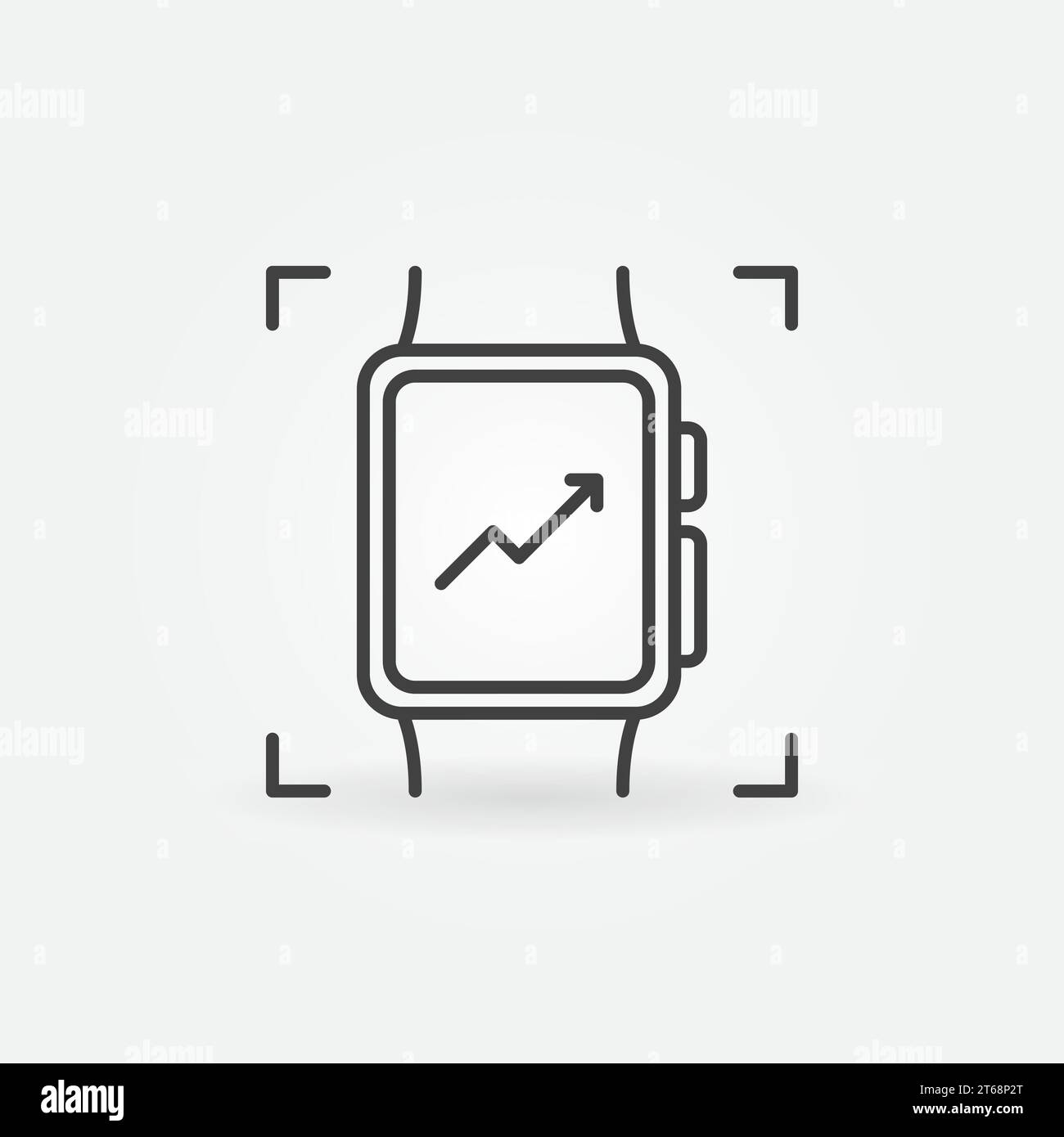 Smart watch outline icon. Vector smartwatch concept symbol Stock Vector ...