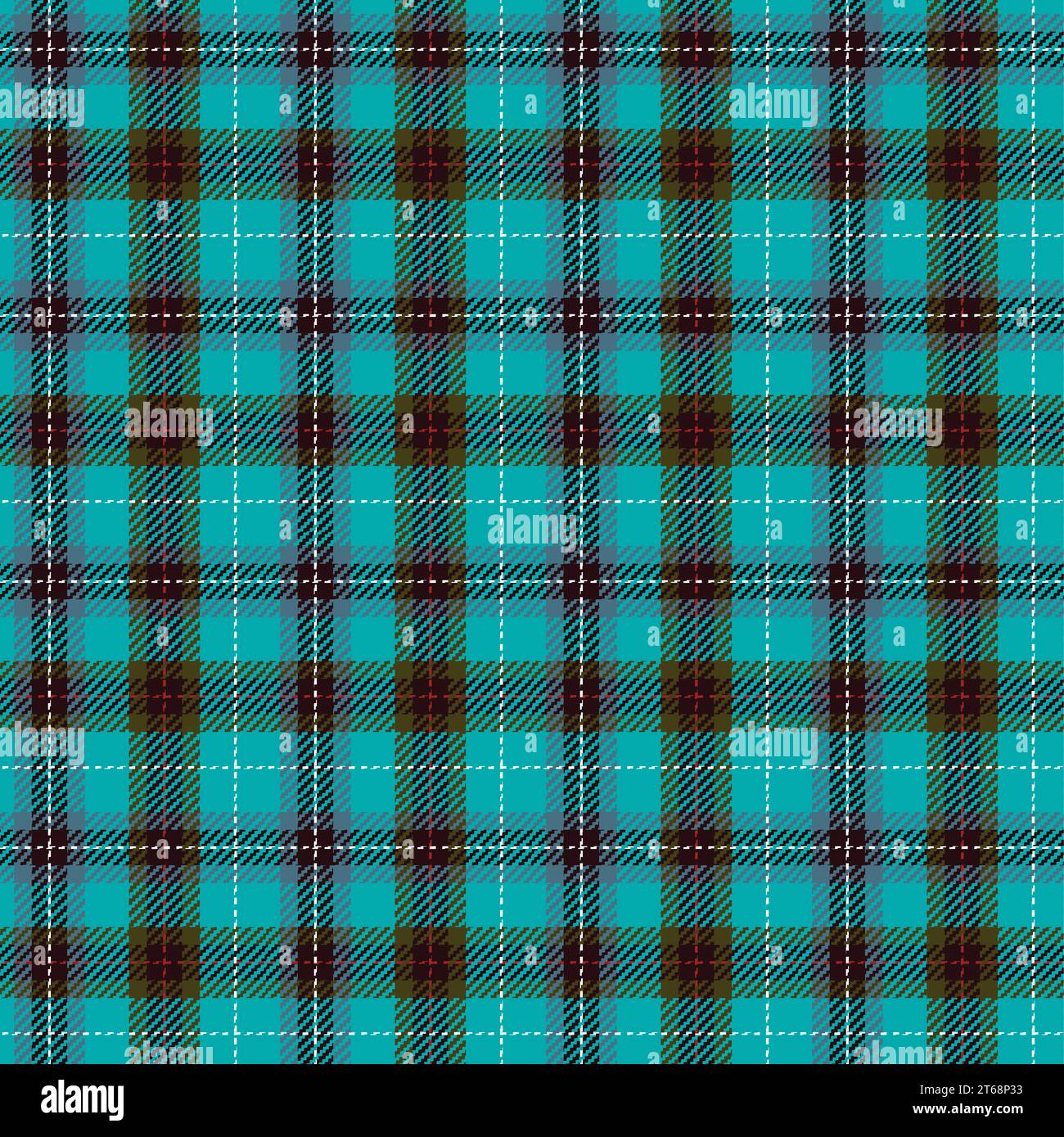 Blue check fabric texture vector textile print design with a seamless ...
