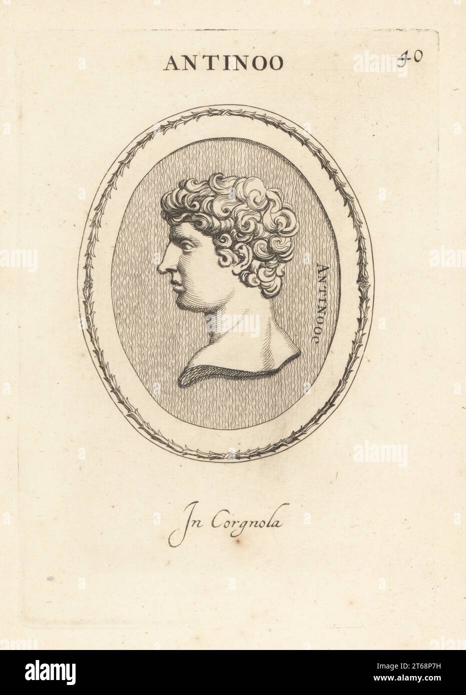 Bust of Antinous or Antinoös, c. 111 130, Greek youth from Bithynia and ...