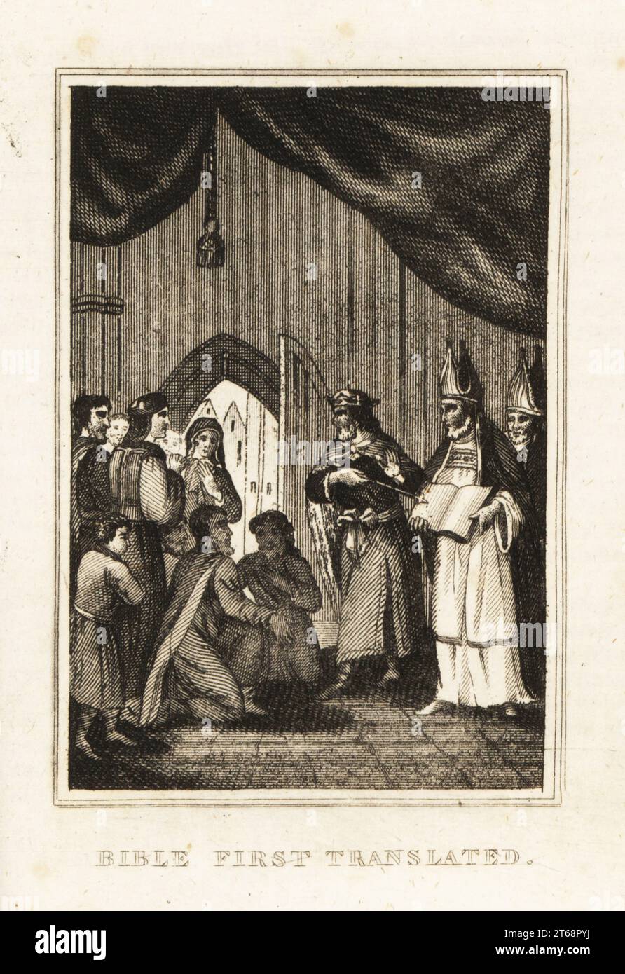 King Henry VIII and bishops presenting William Tyndale's first English ...