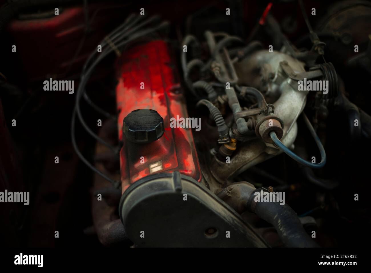 Engine of car. Transport device. Machine Internals. Gasoline engine ...