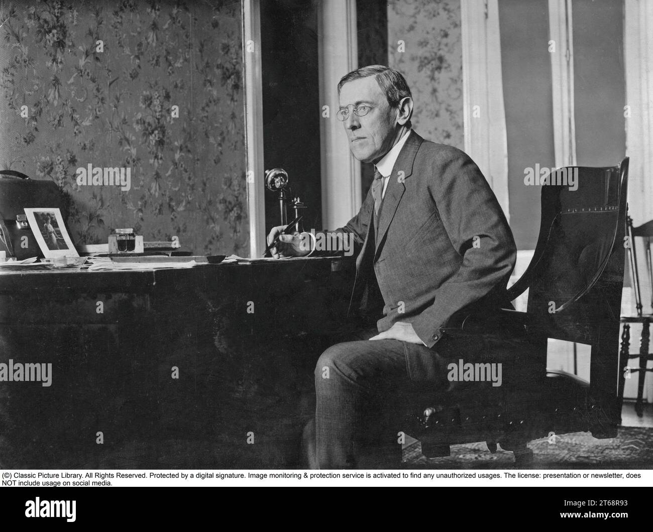 Woodrow Wilson 1856 1924 American Politician And 28th President Of