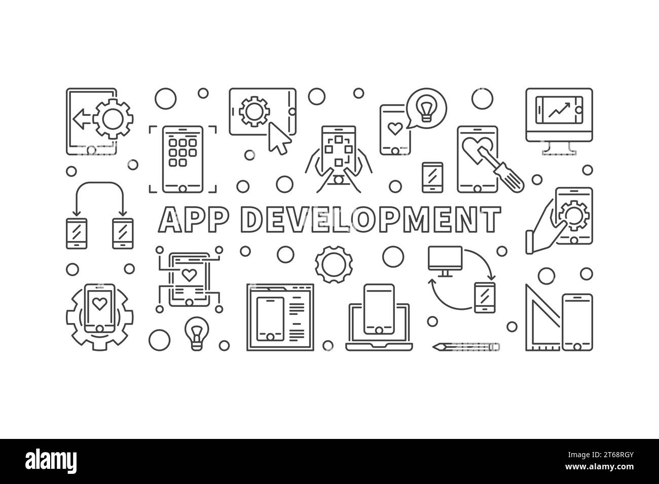 Software development process image Stock Vector Images - Alamy