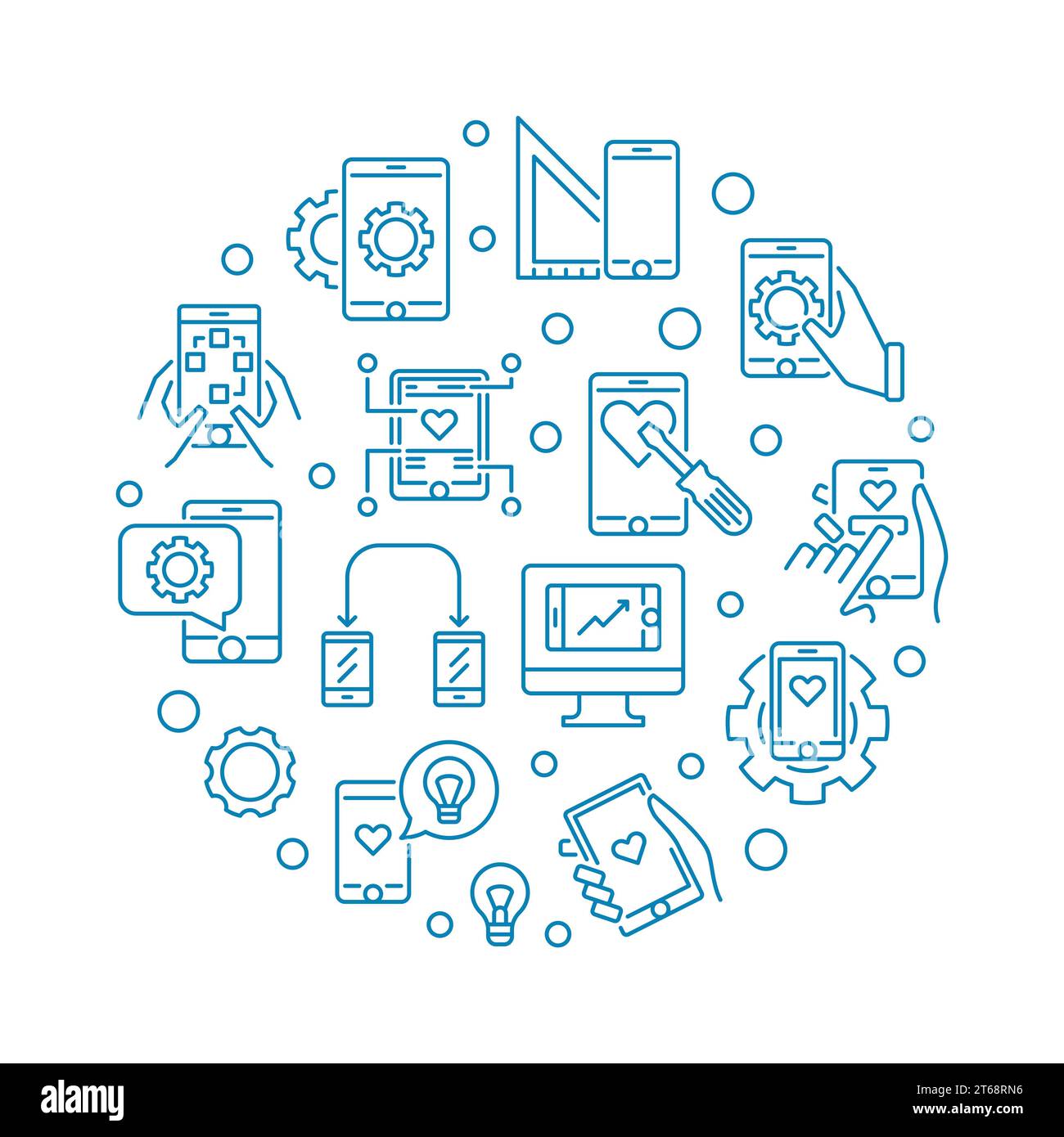 Software development process image Stock Vector Images - Alamy