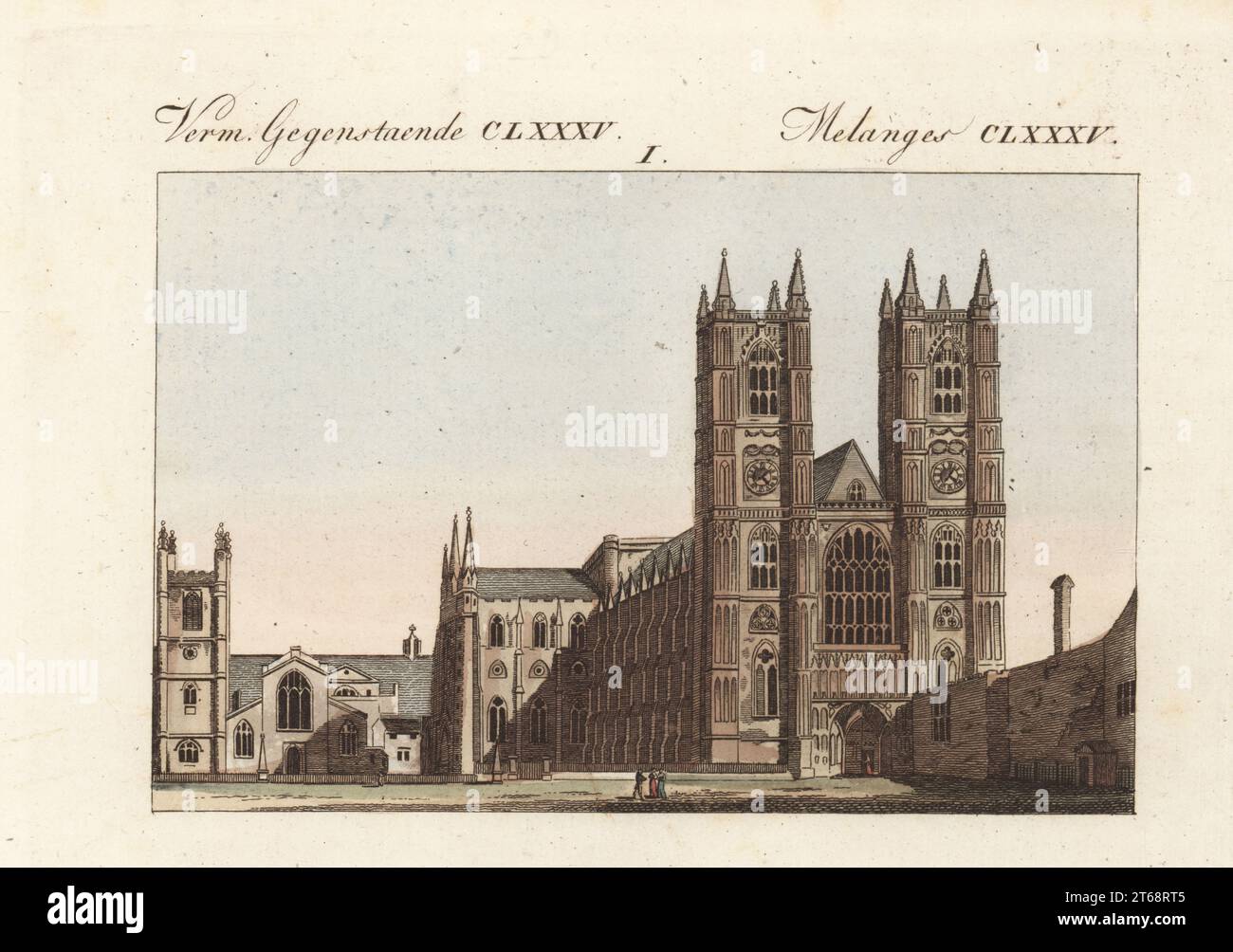 View of Westminster Abbey and St. Margaret's Church, London. First ...