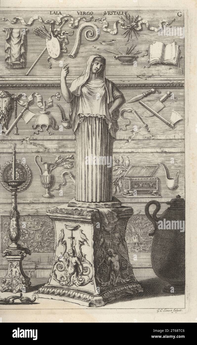 Statue of Hestia, Greek virgin goddess of the hearth and sacred fire ...