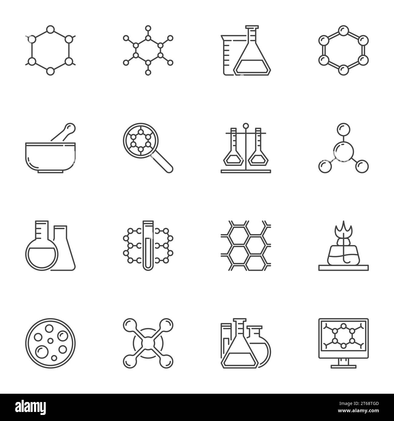 Chemical elements magnifying glass hi-res stock photography and images ...