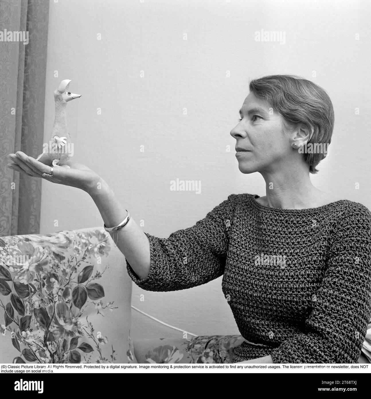 Tove Jansson (1914-2001) Finnish author, illustrator, artist and comic ...