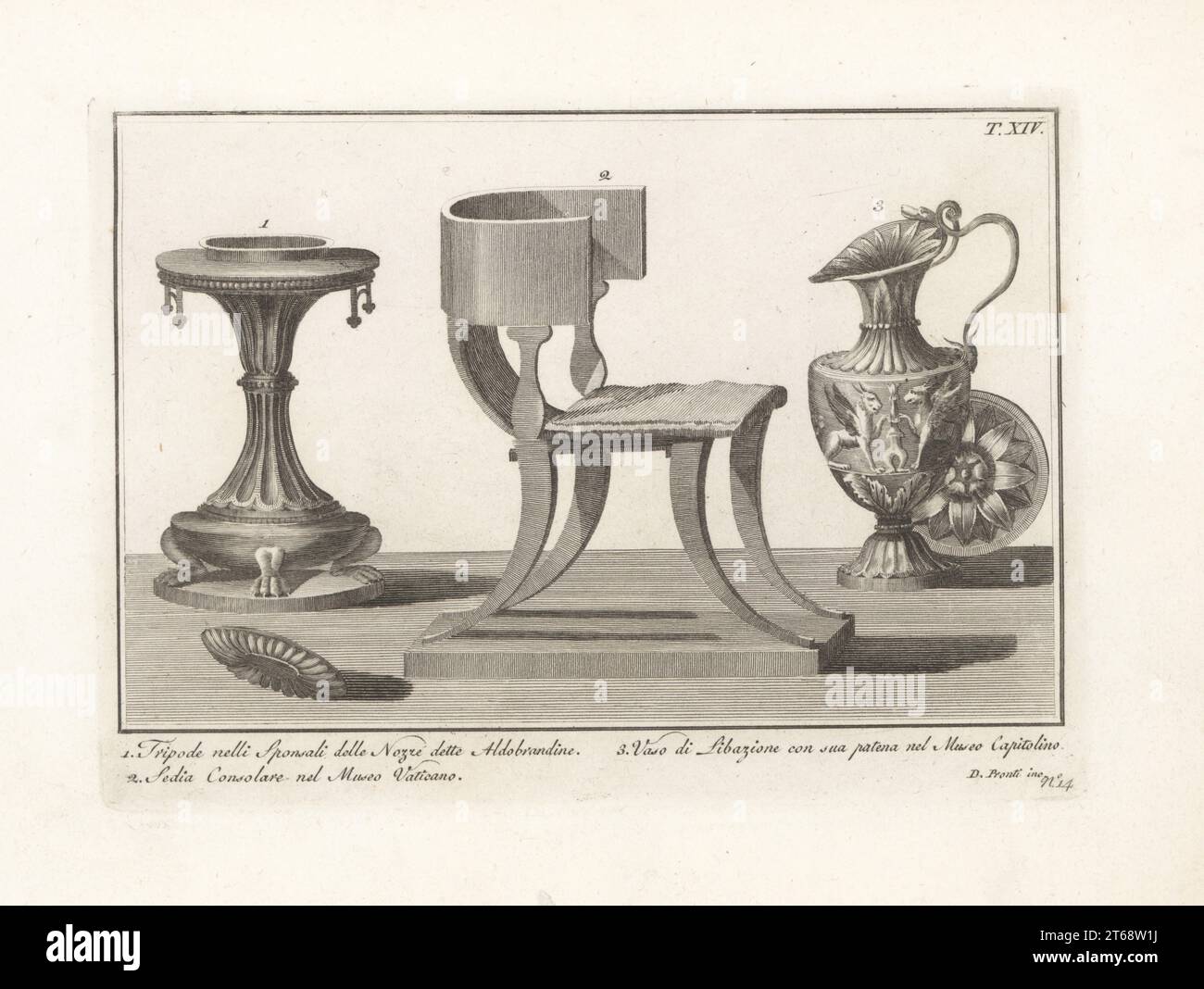 Wedding tripod or Aldobrandine 1, consular chair in the Vatican Museum ...