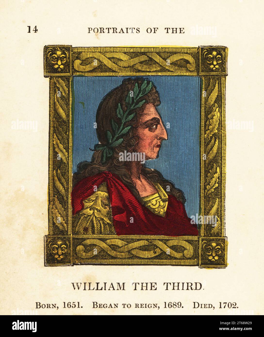 Portrait of King William the Third, King William III of England, born ...