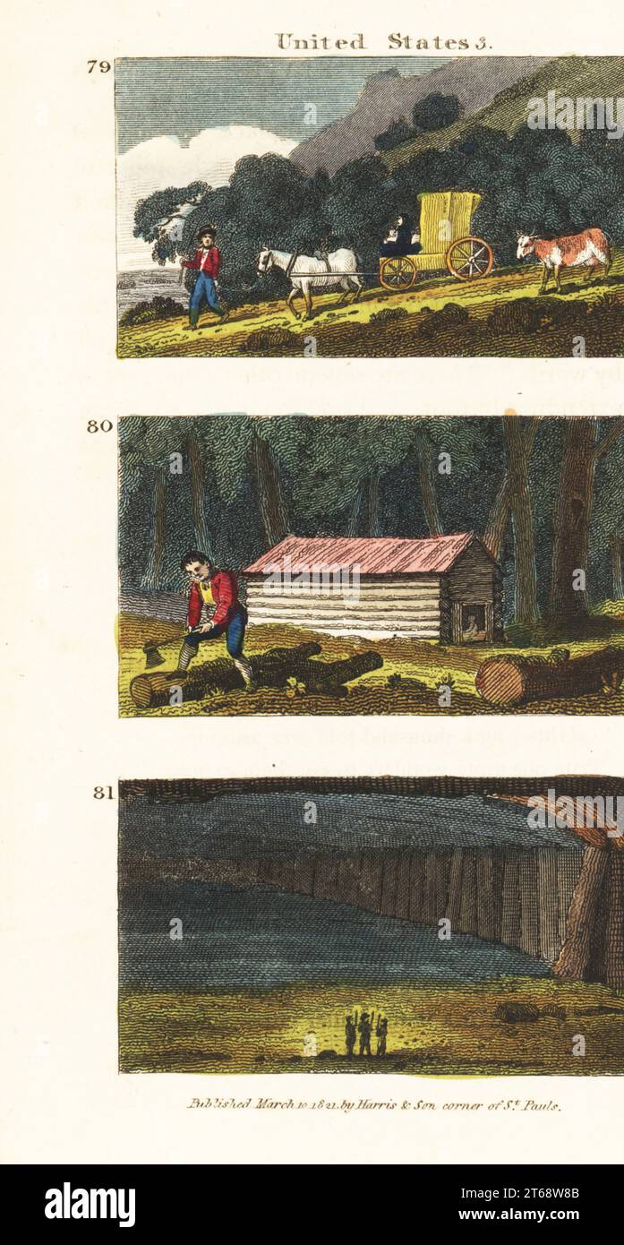 Settlers in a waggon traveling to the western states 79, settlers ...