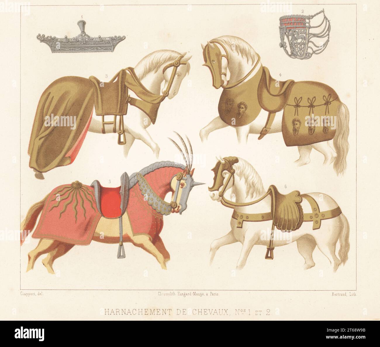 Harnesses and caparisons for horses, 15th and 16th century. No. 1 ...