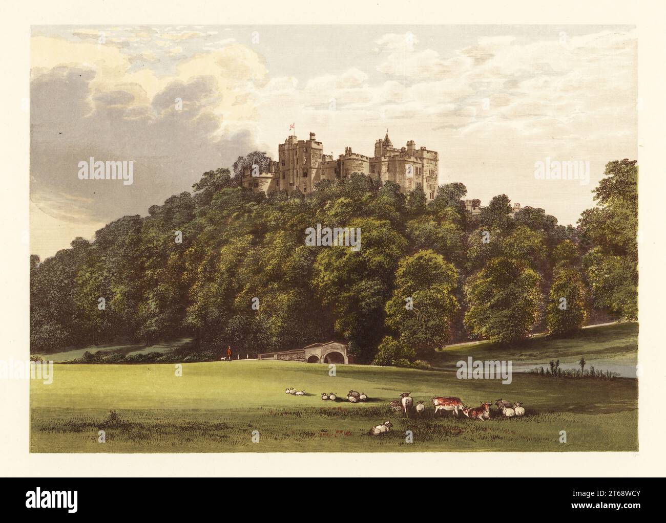 Dunster Castle, Somersetshire, England. Norman era motte-and-bailey ...
