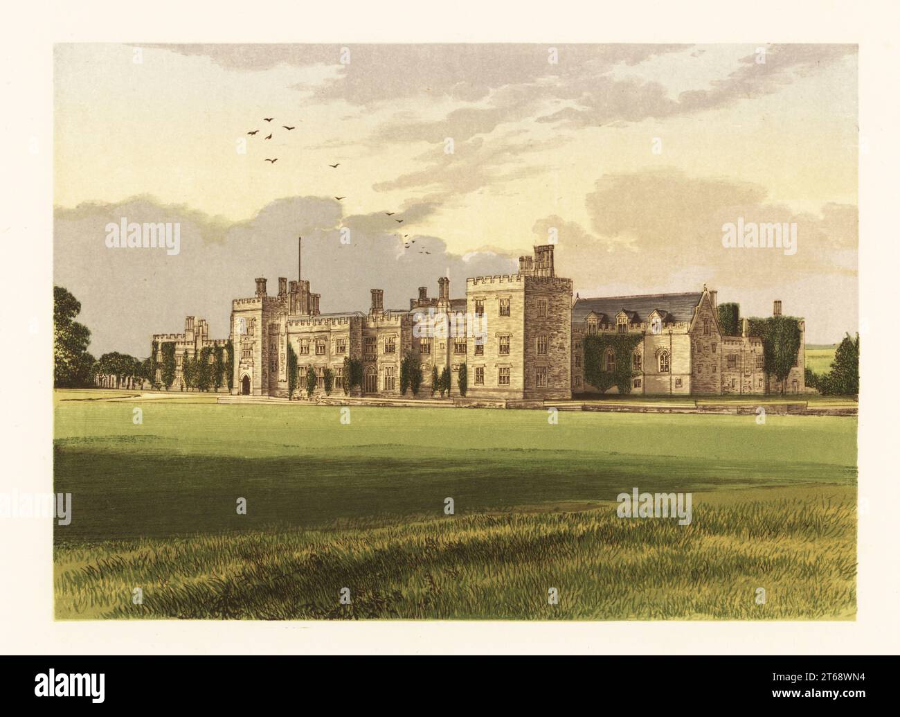 Penshurst Castle, Kent, England. Ancient manor embattled and fortified ...