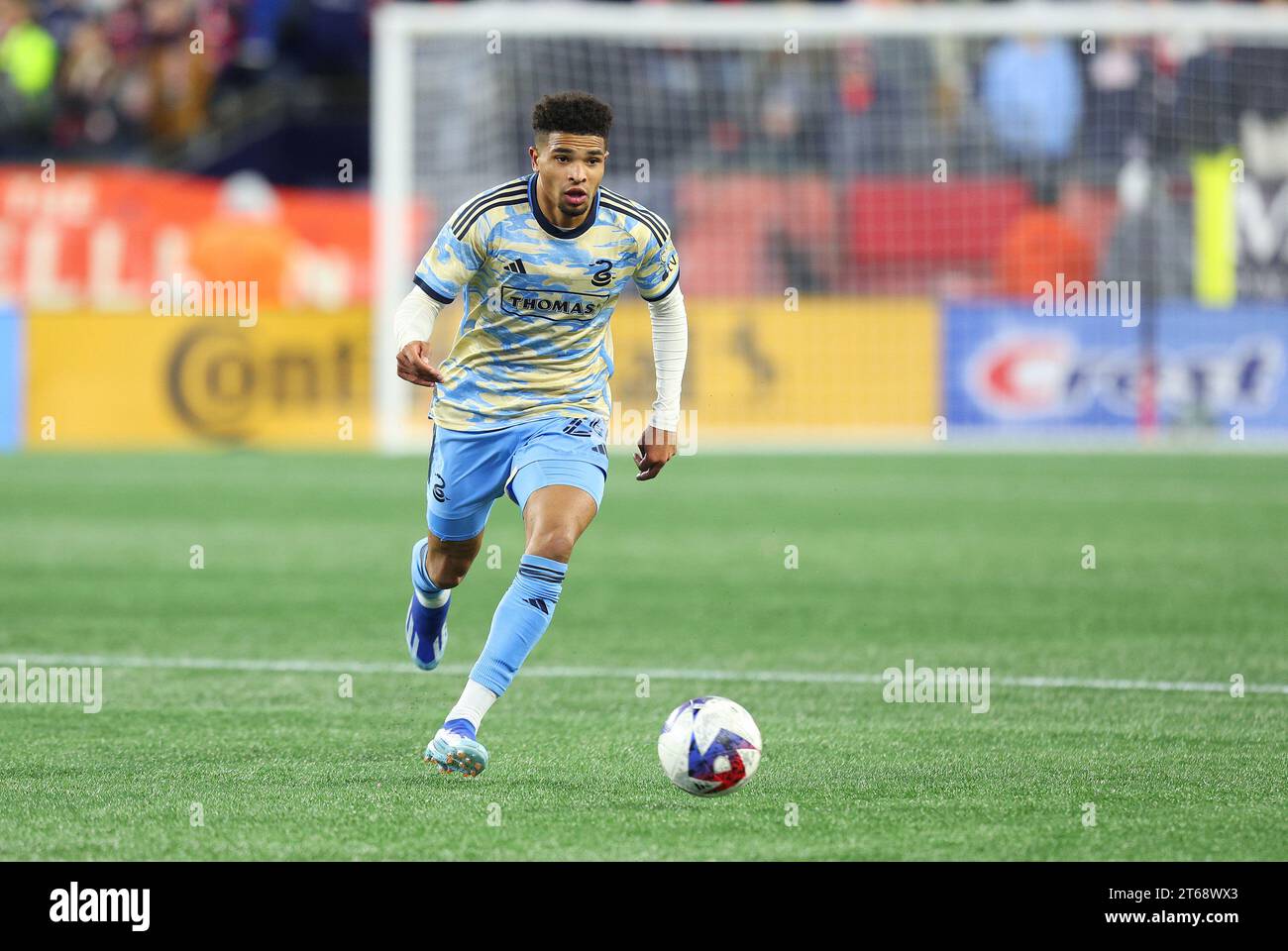 November 8, 2023; Foxborough, MA, USA; Philadelphia Union defender ...