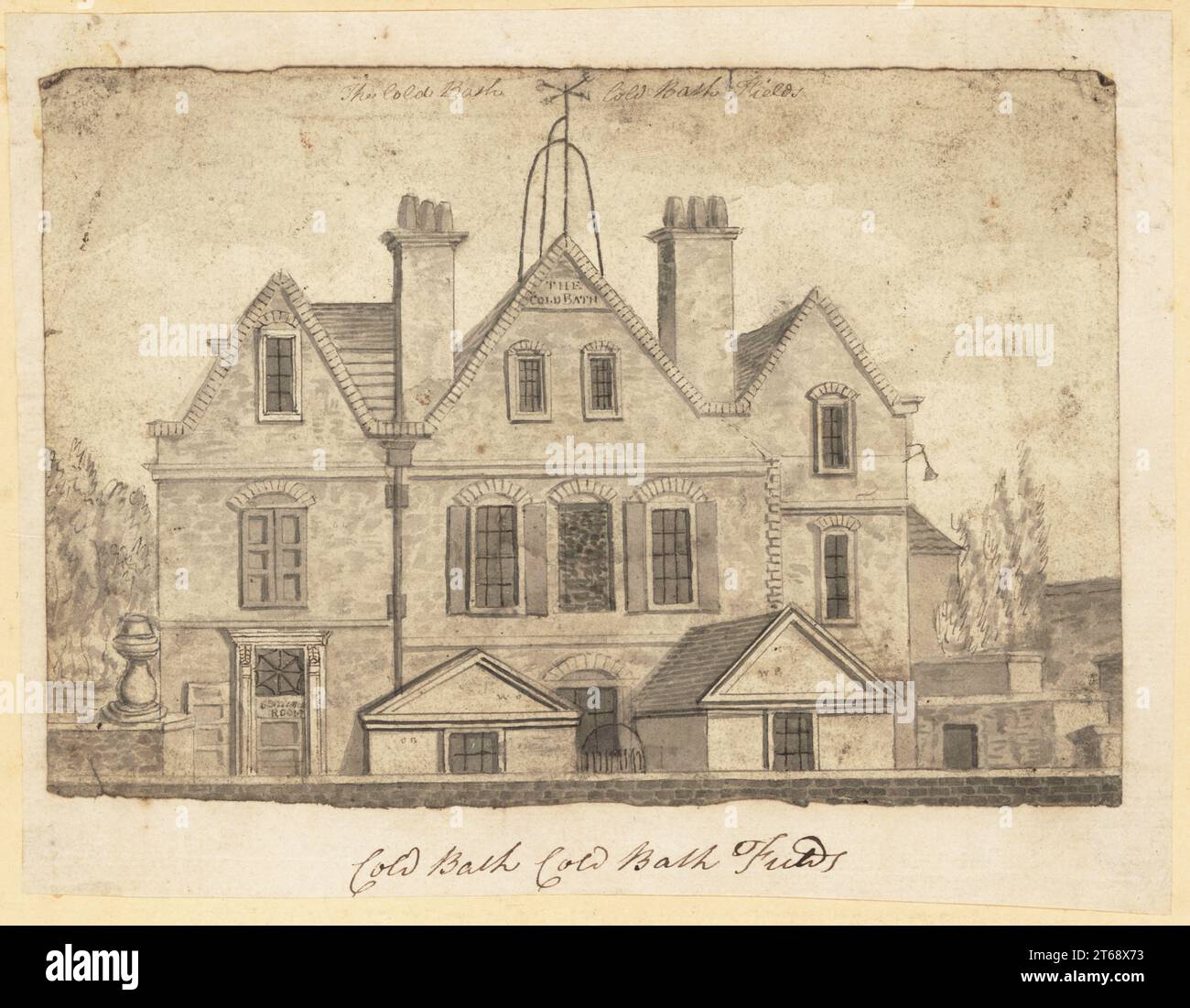 The Cold Bath, Cold Bath Fields, Clerkenwell, London, 1700s. Cold Bath ...