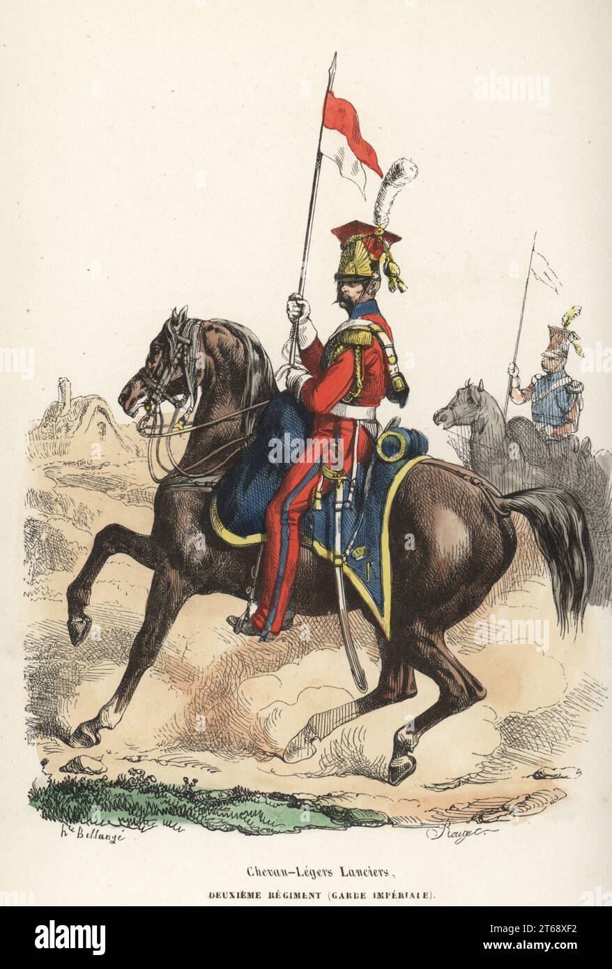 Uniform of the 2nd Light Cavalry Lancers (Dutch) of the French Imperial ...