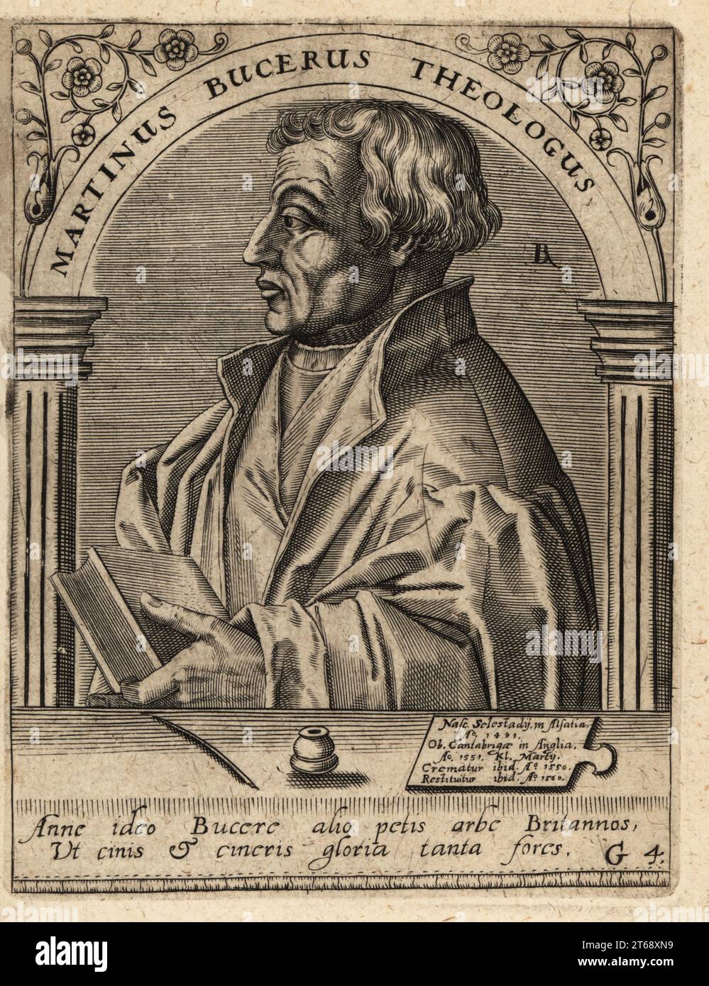 Martin Bucer or Martin Butzer, 1491-1551, German Protestant reformer ...