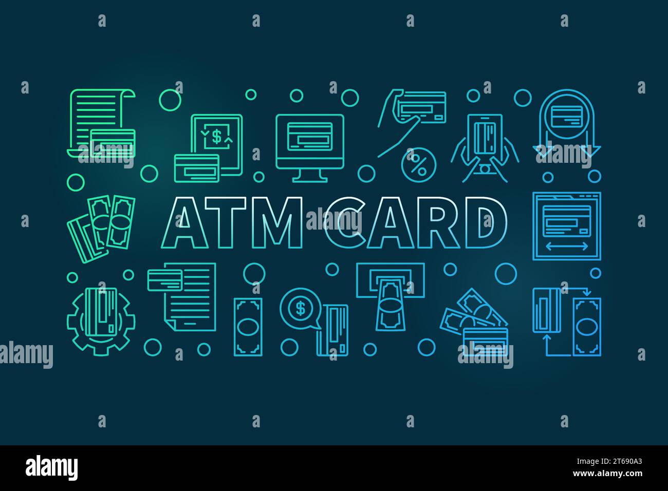 Atm card vector vectors hi-res stock photography and images - Alamy