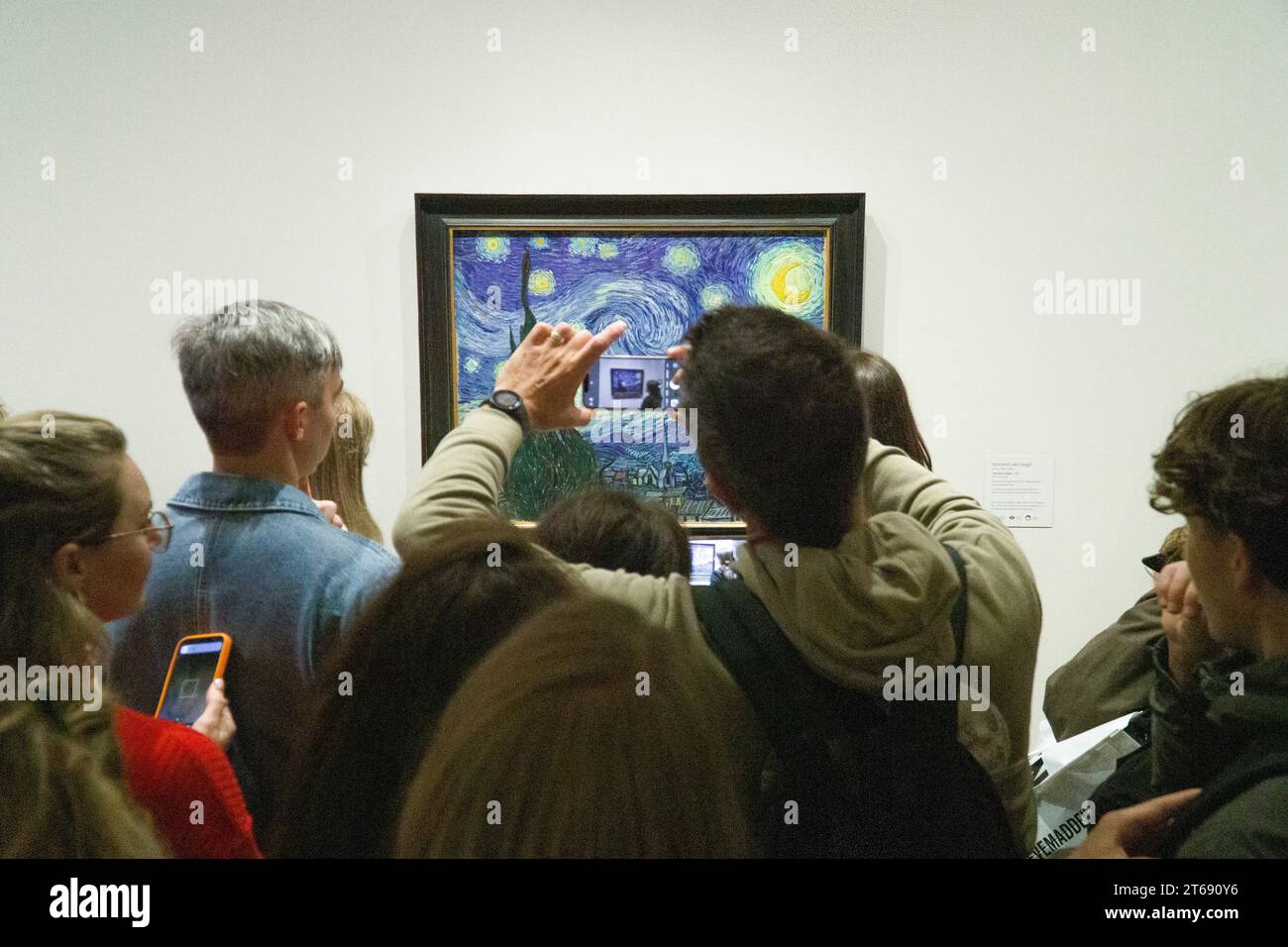 Manhattan, USA, 30 October 2023: Visitors to MOMA in New York crowd ...