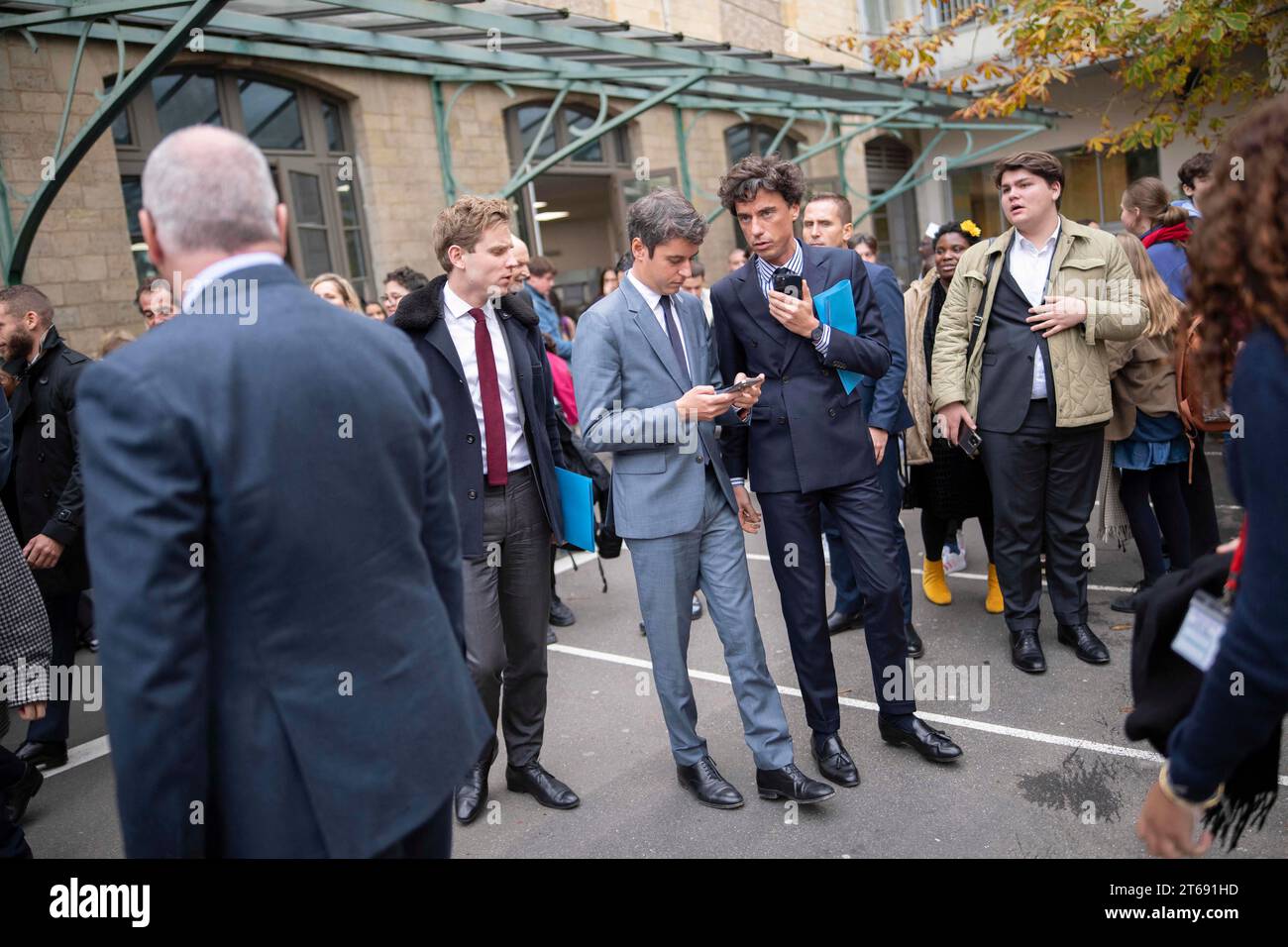 Paris, France. 09th Nov, 2023. French Education and Youth Minister ...