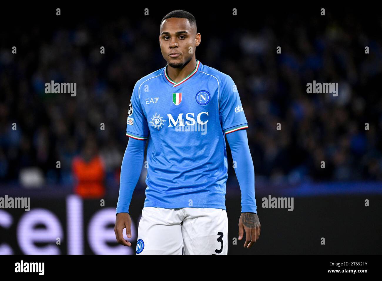 Natan Bernardo de Souza of SSC Napoli looks on during the Champions ...