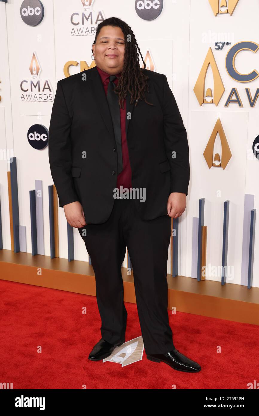 Nashville, USA. 08th Nov, 2023. Nick Tabron arriving at the 57th Annual ...