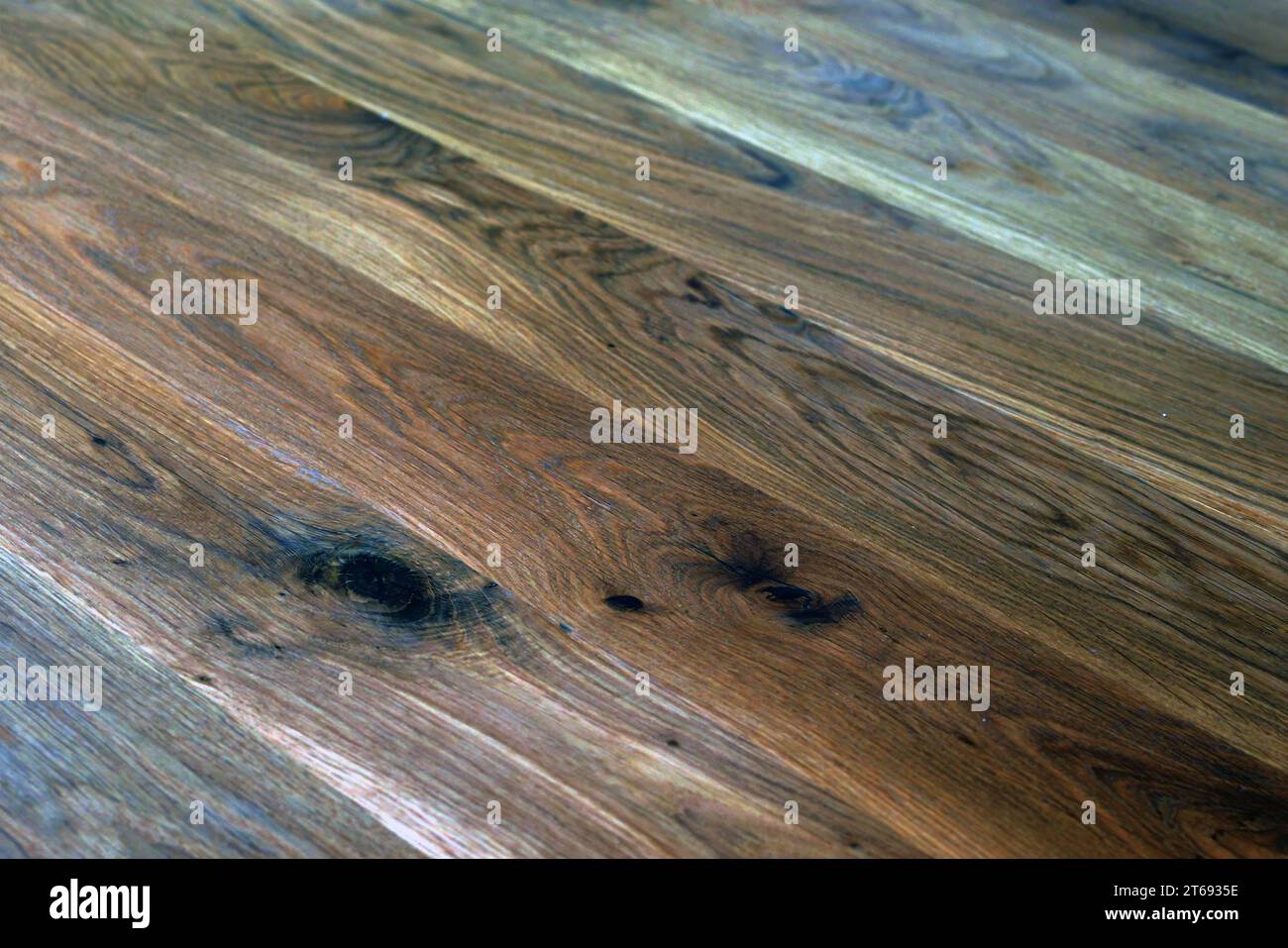 Wooden table surface. Natural wood furniture close view. Solid wood ...