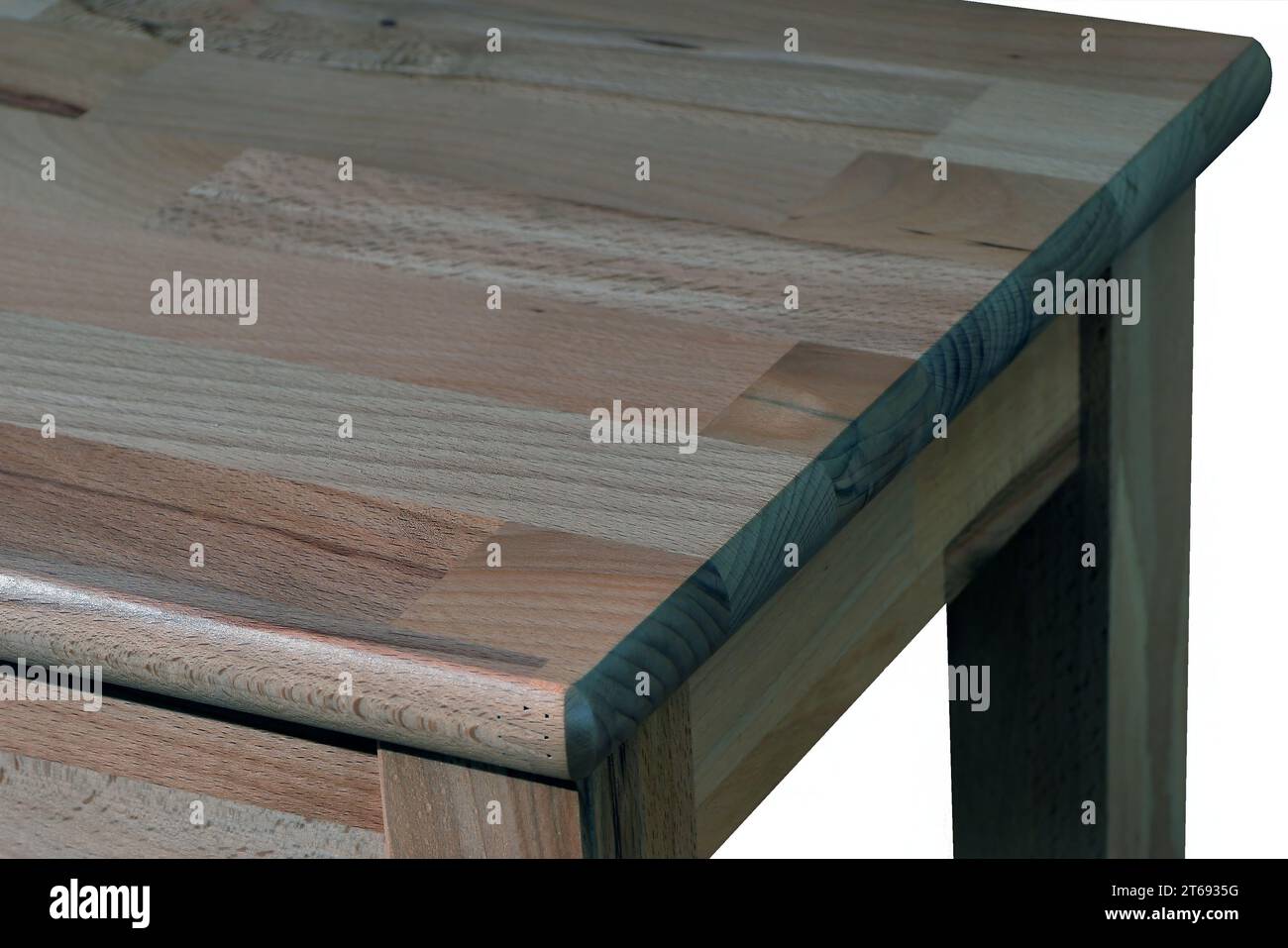 Wooden table surface. Natural wood furniture close view. Solid wood ...