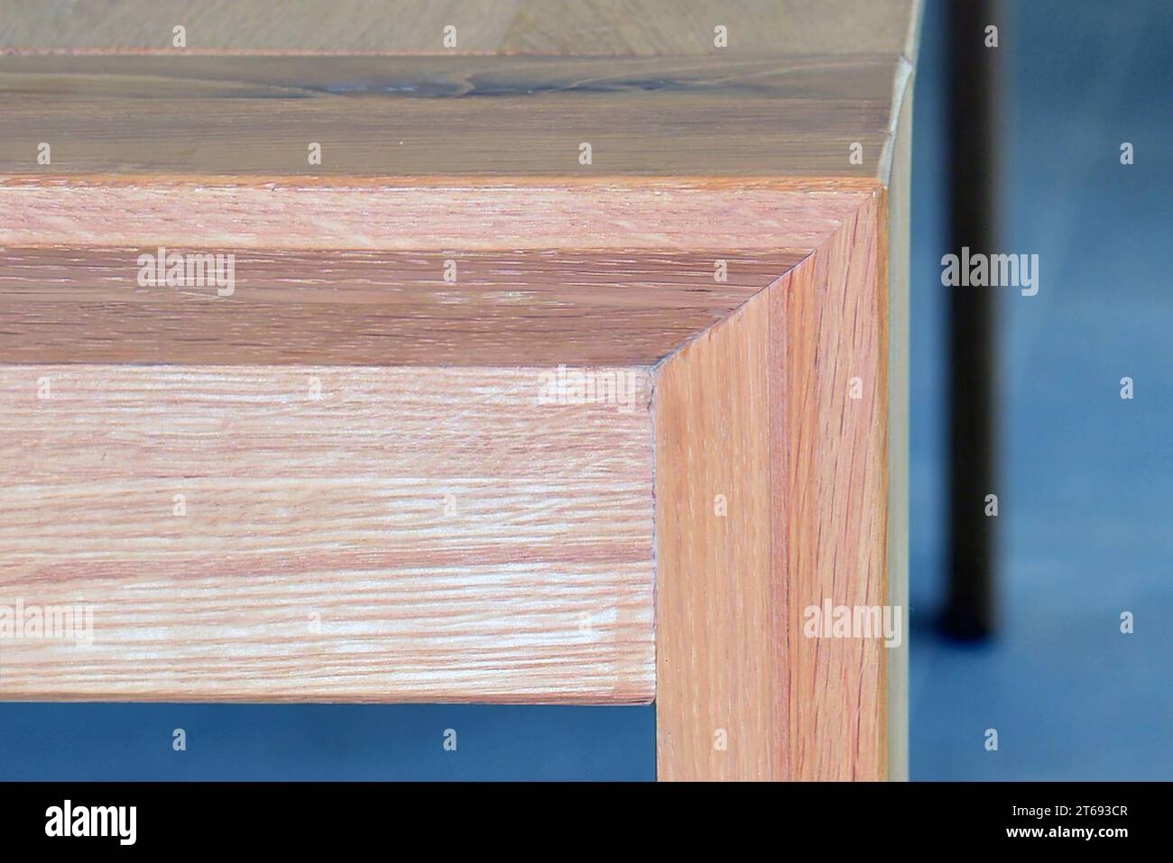Wooden table surface. Natural wood eco furniture close view. Solid wood ...