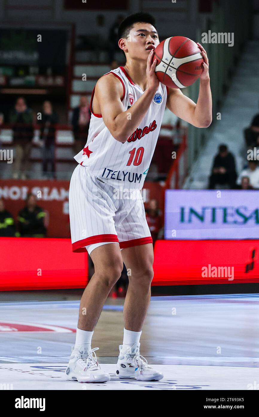 Varese, Italy. 08th Nov, 2023. Wei Lun Zhao #10 of Itelyum Varese seen ...