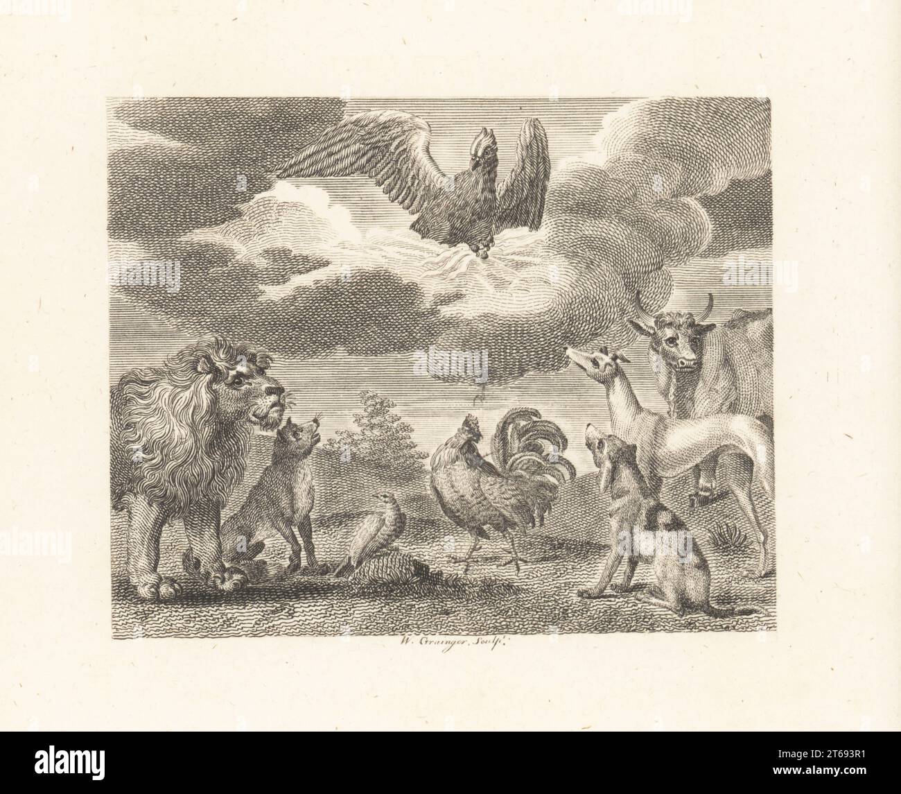 The Eagle and the Assembly of Animals. The eagle of Jove appears in a ...