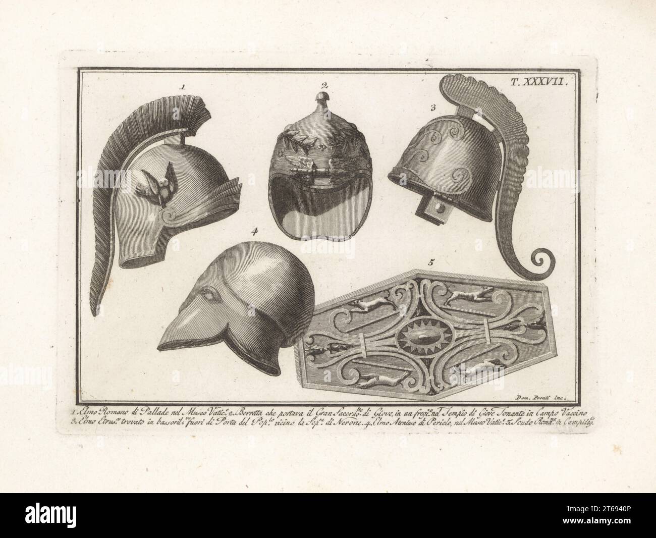 Roman Pallas helmet in the Vatican Museum 1, hat of the High Priest of ...